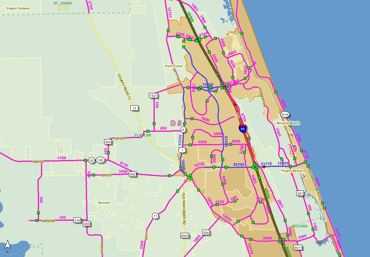 Know Your City: Which Roads Are Most Used by Local Palm Coast Drivers ...